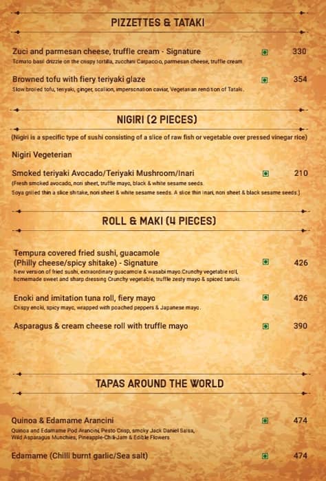 Menu at CLUB FENICIA, Kolkata