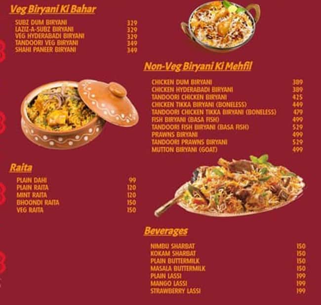 Menu of Biryani Masters, Wakad, Pune