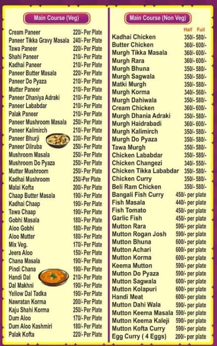 Menu of I Love Chillies Restaurant, Loni, Ghaziabad