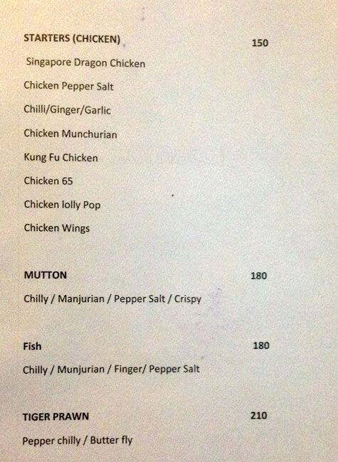 Menu at Country chicken shop, Chennai, 7-11