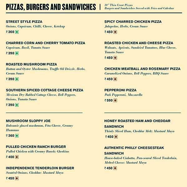 Menu at Independence Brewing Company, Pune, 1 Ghorpadi Mundhwa Road