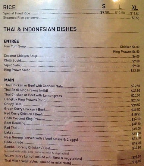 Menu at Mandarin Coin Restaurant, Ridgehaven, North East Road