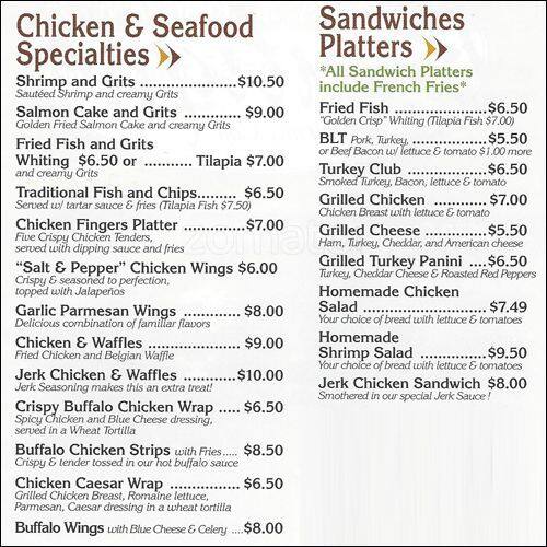 Menu at Breakfast Boutique restaurant, Philadelphia, N Broad St
