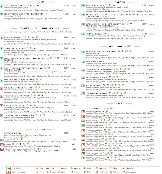 Menu of DEL - Roseate House, Aerocity, New Delhi