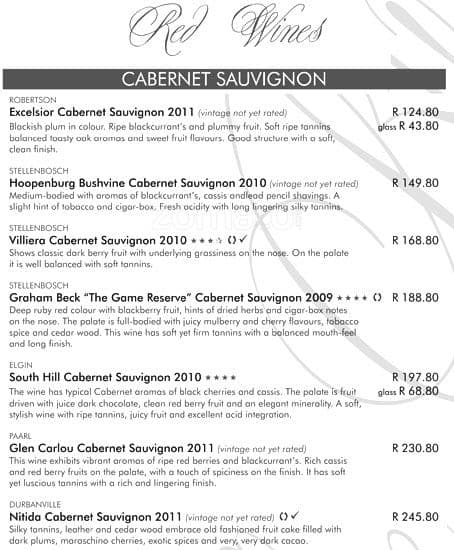 Menu at The Raj, Midrand, Crowthorne Shopping Centre