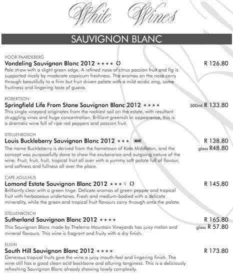 Menu at The Raj, Midrand, Crowthorne Shopping Centre