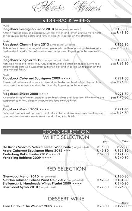 Menu at The Raj, Midrand, Crowthorne Shopping Centre
