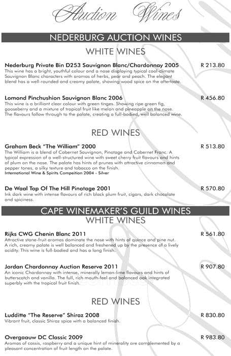 Menu at The Raj, Midrand, Crowthorne Shopping Centre