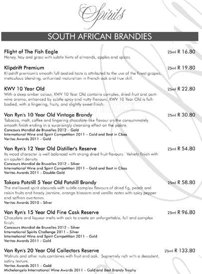Menu at The Raj, Midrand, Crowthorne Shopping Centre