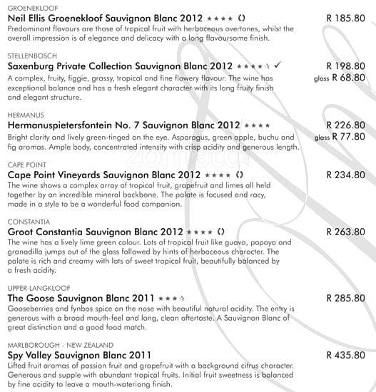 Menu at The Raj, Midrand, Crowthorne Shopping Centre
