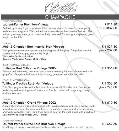 Menu at The Raj, Midrand, Crowthorne Shopping Centre