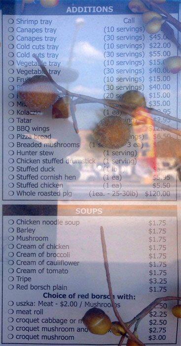 Menu at Jolly Inn Restaurant & Banquet Hall, Chicago