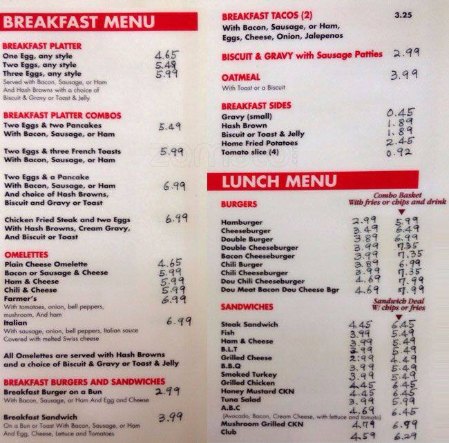 Menu at 'Prairie Dog' Drive In Restaurant, Grand Prairie