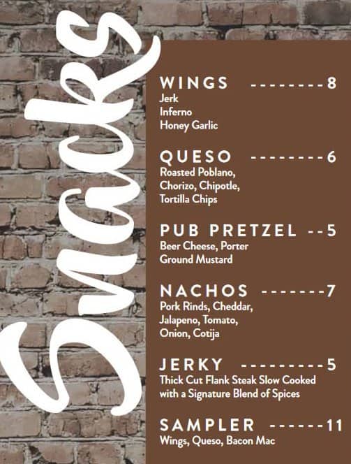 Menu at FireKeepers Casino Hotel pub & bar, Battle Creek, E Michigan Ave