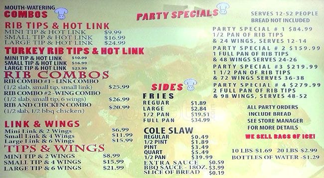 Kenny's Ribs & Chicken Menu - Urbanspoon/Zomato