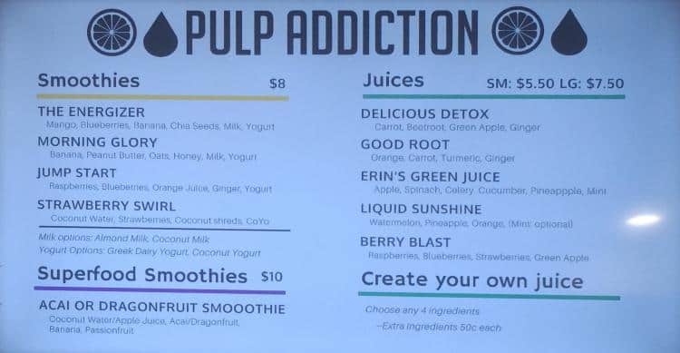 Pulp Addiction Menu, Menu for Pulp Addiction, Brisbane CBD, Brisbane ...