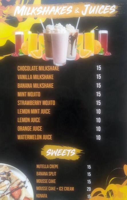 Carta del pub y bar Asgard, Dubai