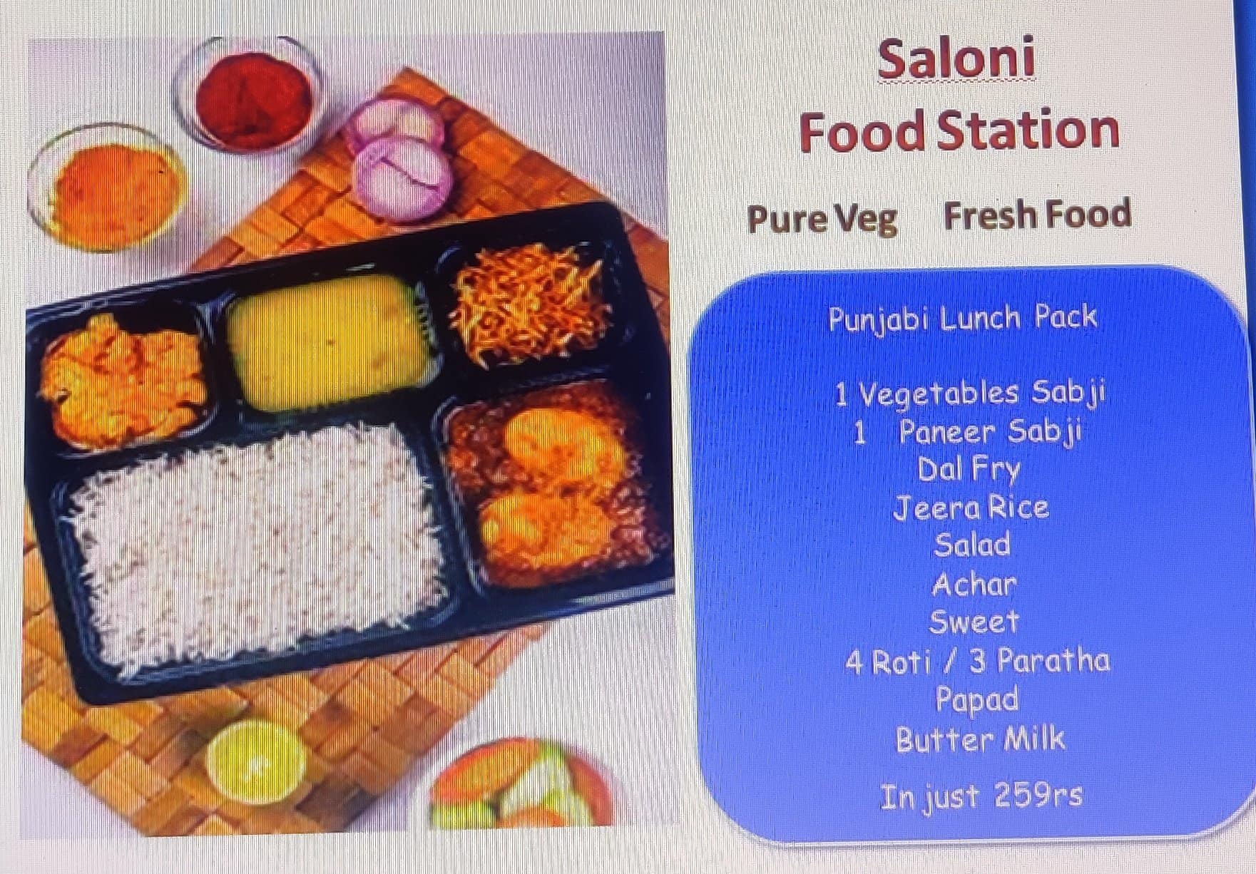 Menu of Saloni Food Station, Satellite, Ahmedabad
