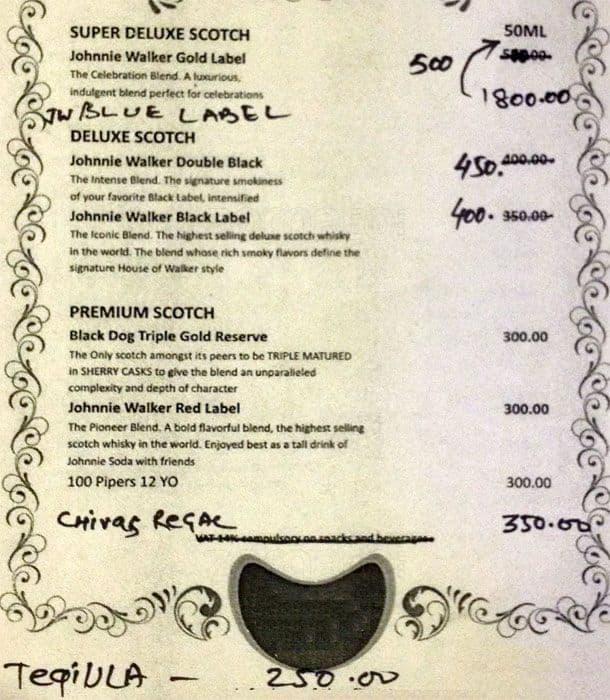 Menu at Diamond Restaurant And Bar, Agra