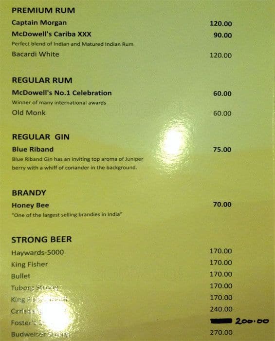 Menu at Diamond Restaurant And Bar, Agra