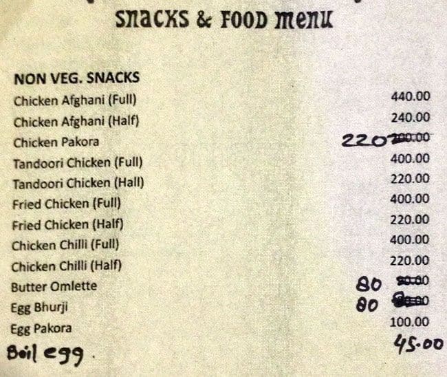 Menu at Diamond Restaurant And Bar, Agra