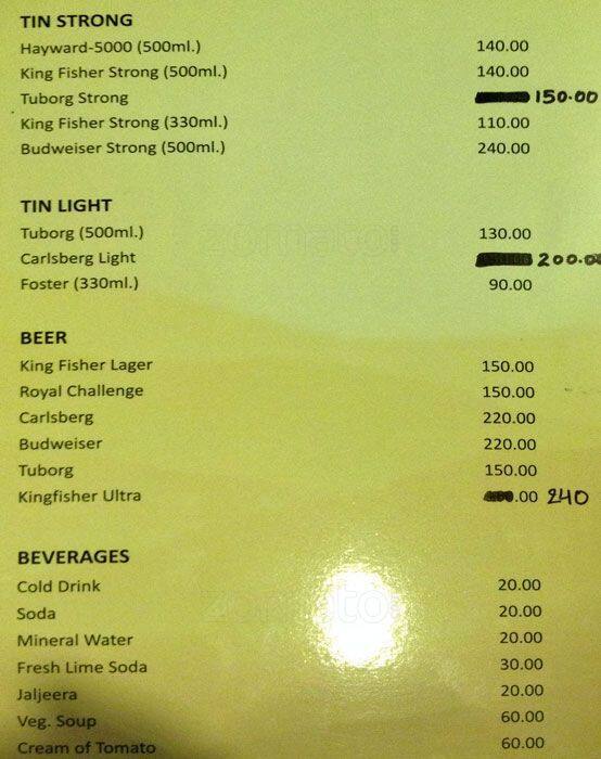 Menu at Diamond Restaurant And Bar, Agra