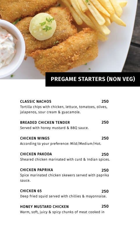 Menu at Cornucopia, Mysuru, 22nd Cross