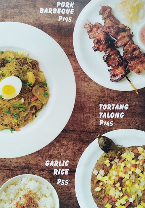 Menu at Fika Manila cafe, Quezon City