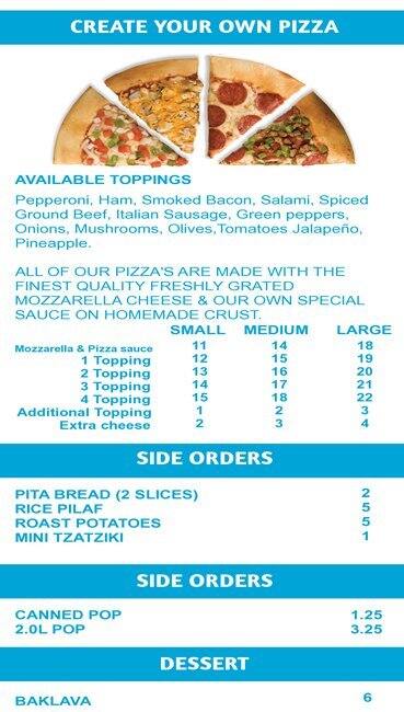Menu at Greek Guys Couzina & Pizzeria (Catering, Take Out & Delivery ...