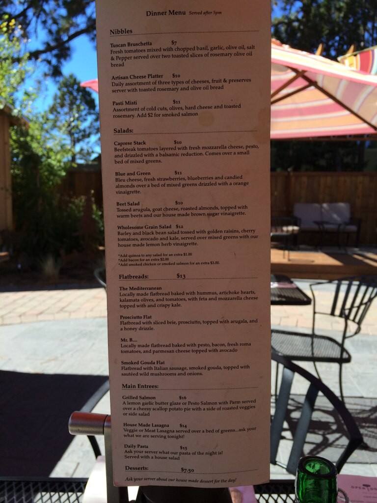 Menu at The Open Door pub & bar, Sisters, 303 W Hood Ave