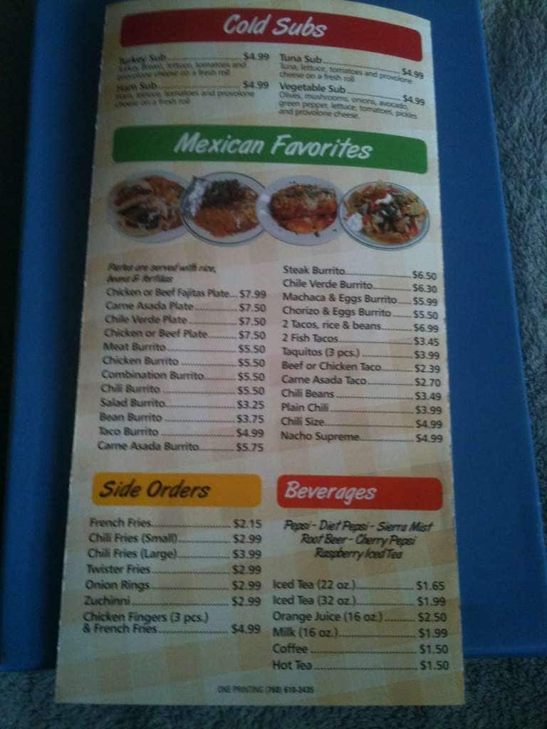 Online Menu of Goodys Cafe Restaurant, Palm Springs, California, 92264 ...