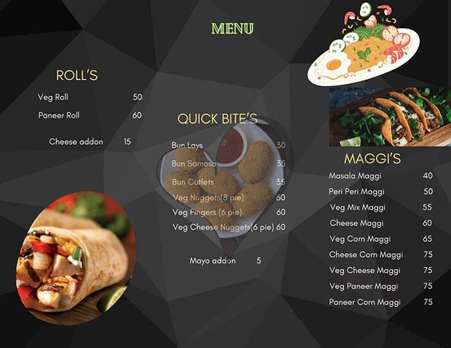 Menu of Hunger Therapy Cafe, Kanakapura Road, Bangalore