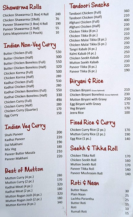 Spice Aangan Menu, Menu for Spice Aangan, SDA, New Delhi - Zomato