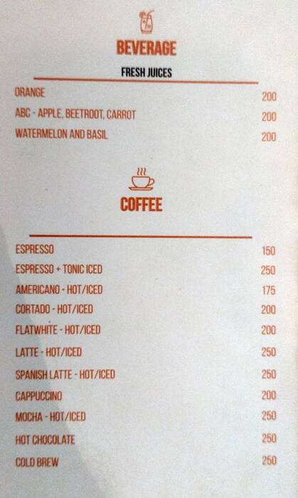 Menu at Double Roti, Chennai, 2/546