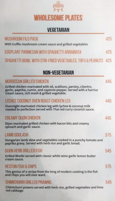 Menu at Double Roti, Chennai, 2/546