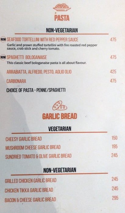 Menu at Double Roti, Chennai, 2/546