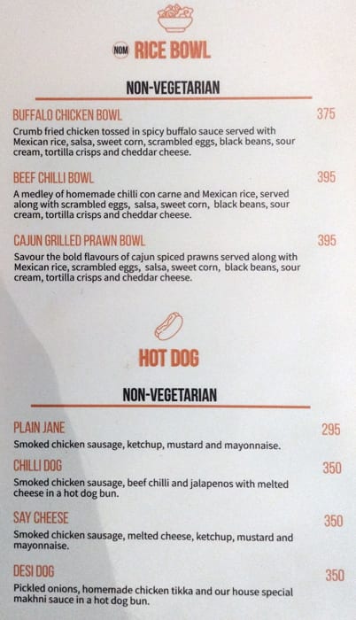 Menu at Double Roti, Chennai, 2/546