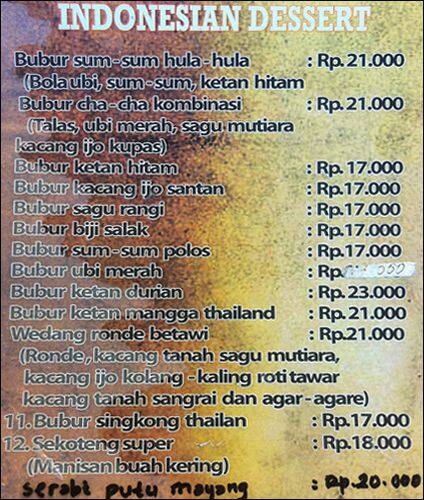 Oma Ronde Menu, Menu untuk Oma Ronde, Pinang, Tangerang - Zomato Indonesia