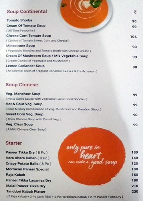 Menu at Ahmedabad-15, Ahmedabad, Vastrapur