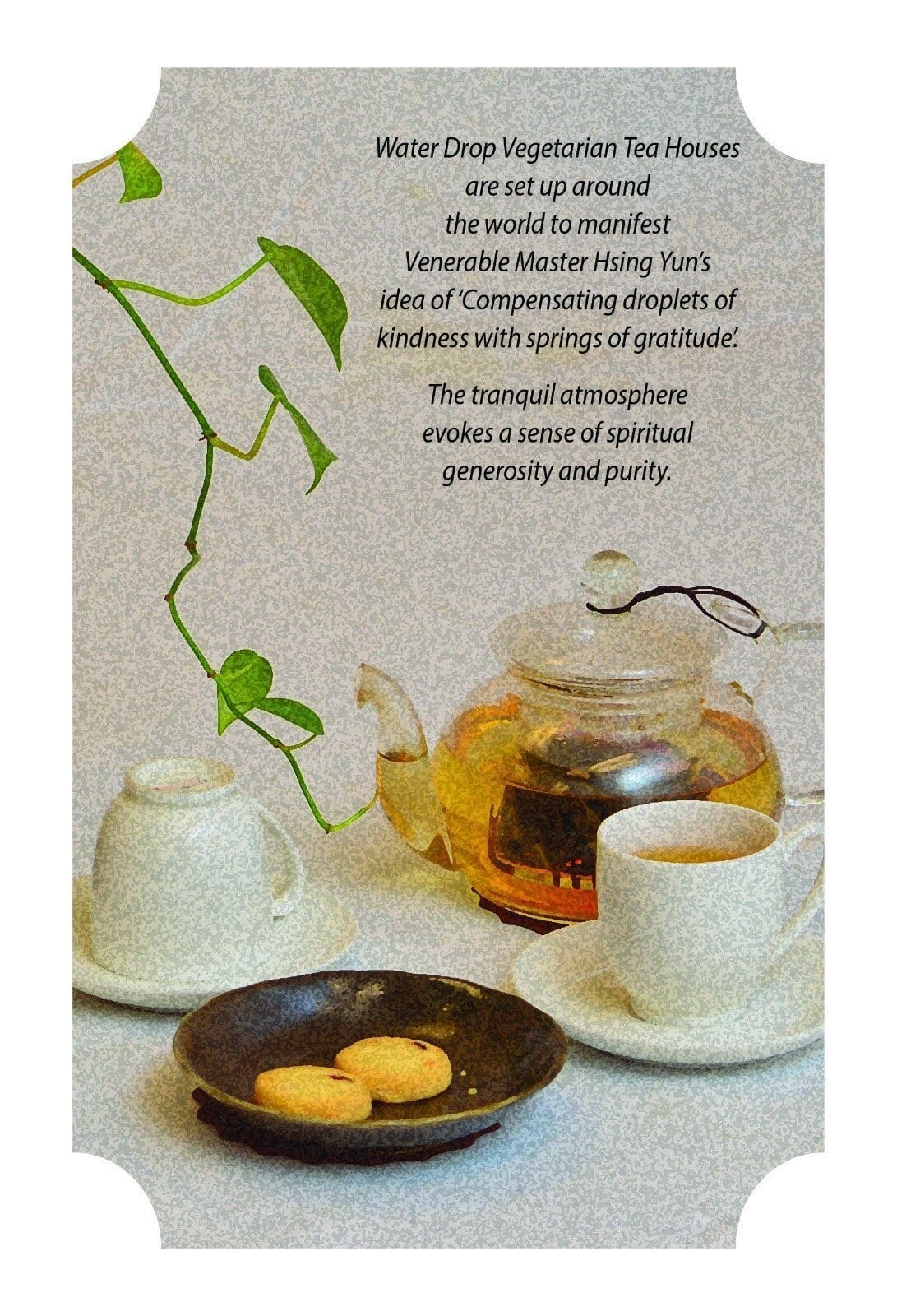 Menu at Water Drop Vegetarian Tea House (Fo Guang Yuan Melbourne Art ...