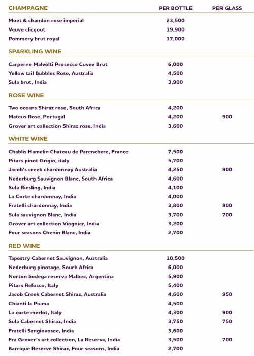 IQ Lounge Bar - Mercure Hyderabad KCP Menu - Zomato