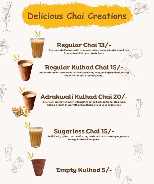 Menu of Chai Chaska Cafe, Hadapsar, Pune