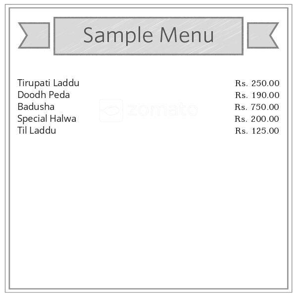 Menu of Vijaya Karadant, Vijay Nagar, Bangalore