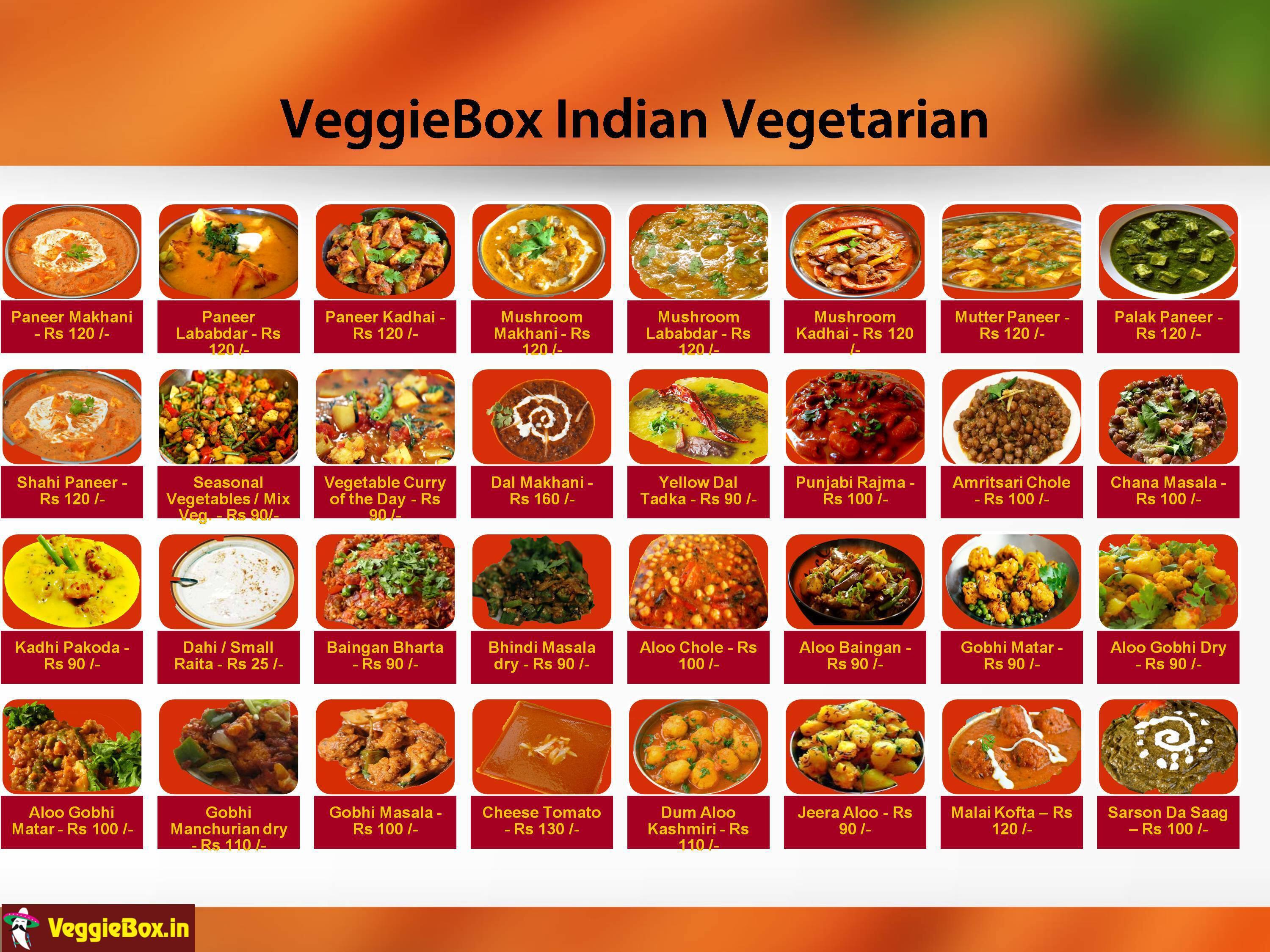 Menu at Veggiebox In, Noida