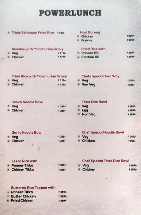 Menu of W Cafe By Wich Way, Sainikpuri, Secunderabad