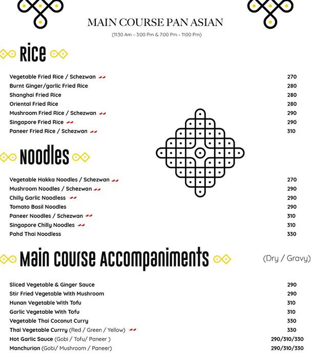 Menu at MADHARAS - Global Veg Kitchen, Chennai