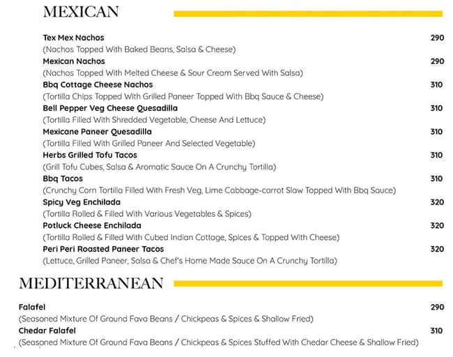 Menu at MADHARAS - Global Veg Kitchen, Chennai