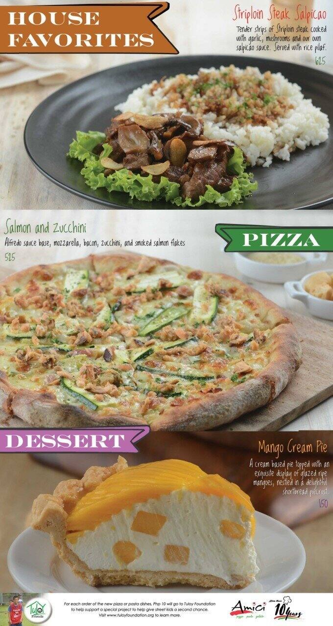 Menu at Amici - Alabang Town Center restaurant, Muntinlupa