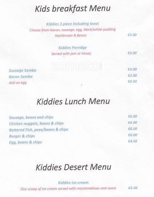 Menu at The Thatch Coffee House & Wine Bar, Rush