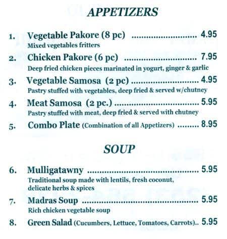 India Mahal Restaurant Menu, Menu for India Mahal Restaurant, Tacoma ...